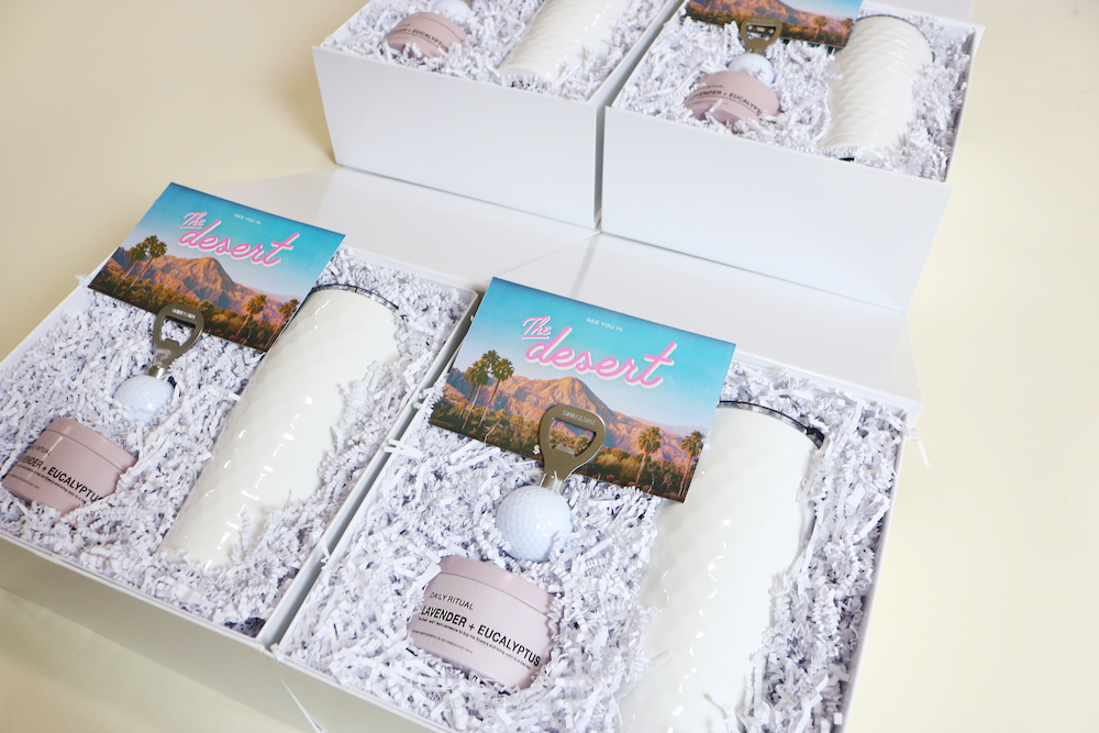 Custom Golf + Spa Welcome Kits – Confetë Gifts