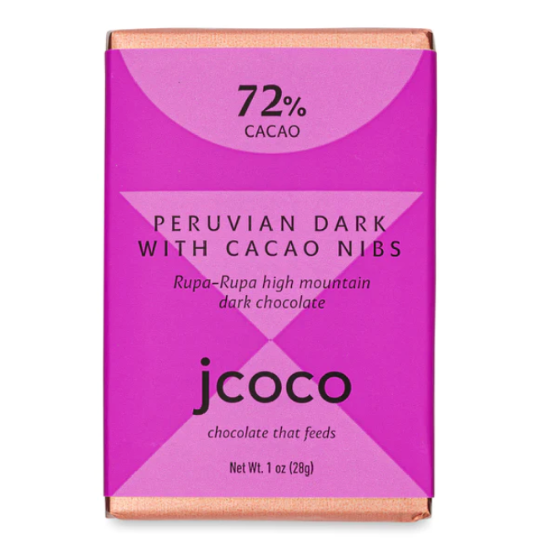 JCOCO Peruvian Dark with Cacao Nibs - 1 oz. – Confetë Gifts